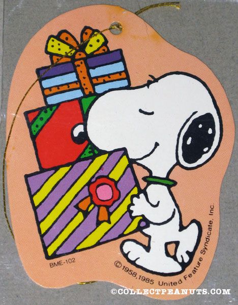 Peanuts Gift Tags | CollectPeanuts.com