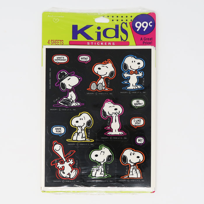 Snoopy Personalities ‘What’s Happening’ Stickers - CollectPeanuts.com