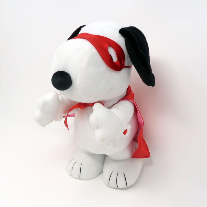 Snoopy kissing Bandit Valentine's Day Plush Toy - ShopCollectPeanuts.com