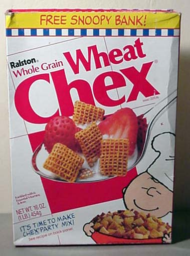 Peanuts 40th Anniversary Wheat Chex Box - ShopCollectPeanuts.com