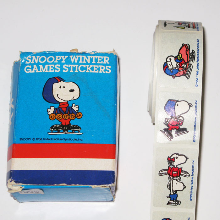 Snoopy Olympic Winter Games Stickers - ShopCollectPeanuts.com