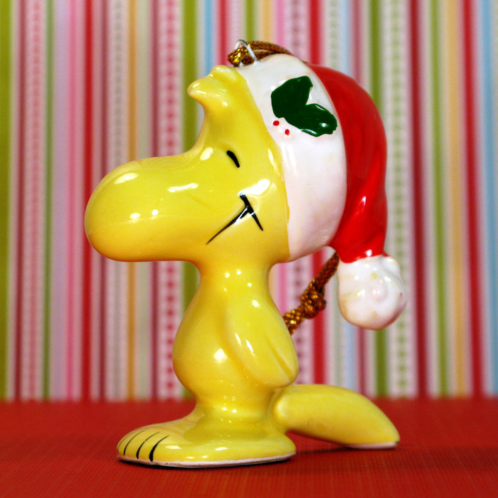 Woodstock standing wearing stocking cap Ornament - ShopCollectPeanuts.com