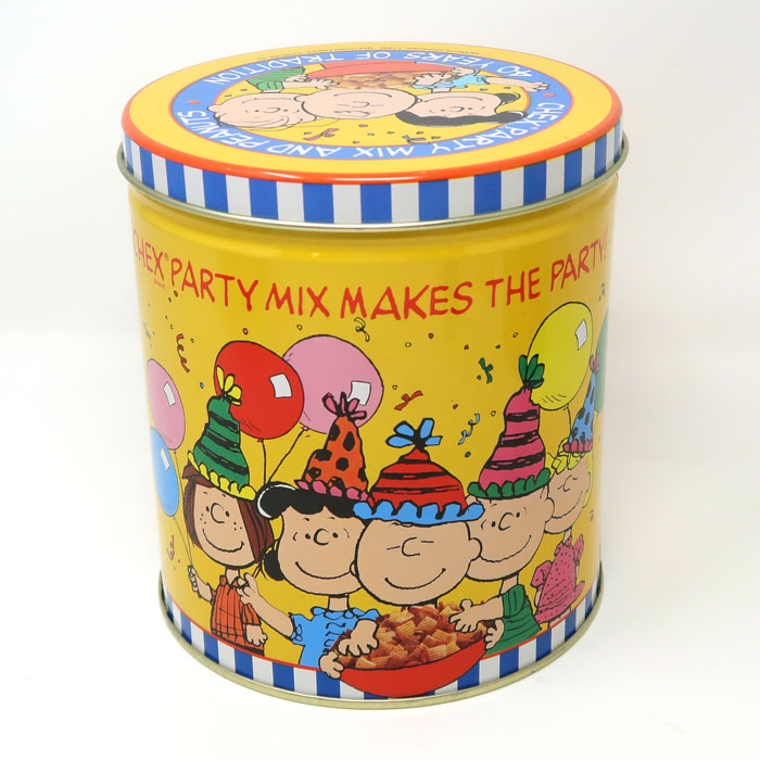 Peanuts Gang Chex Mix Party Tin - ShopCollectPeanuts.com