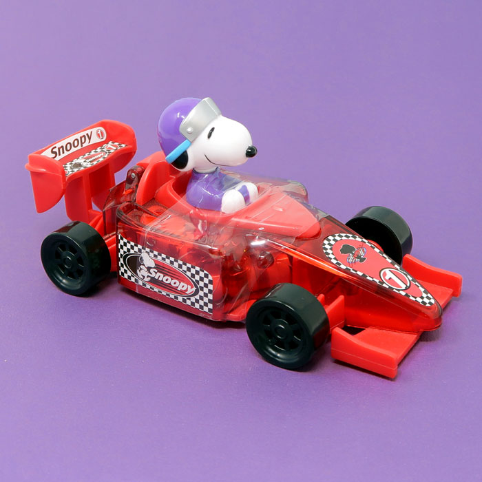 Red Snoopy Race Car Candy Container - ShopCollectPeanuts.com