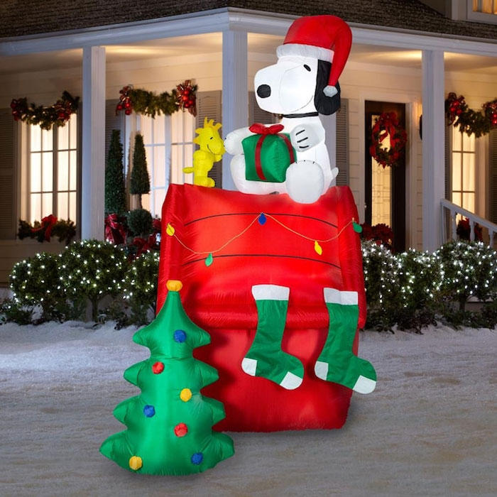 Snoopy Christmas Inflatables & Yard Decorations - CollectPeanuts.com