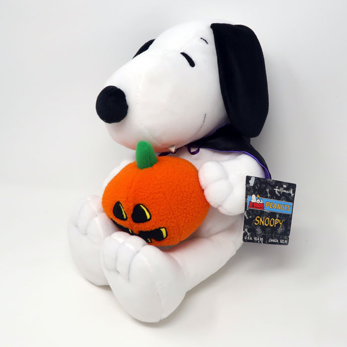 Vampire Snoopy with Pumpkin Halloween Plush - ShopCollectPeanuts.com