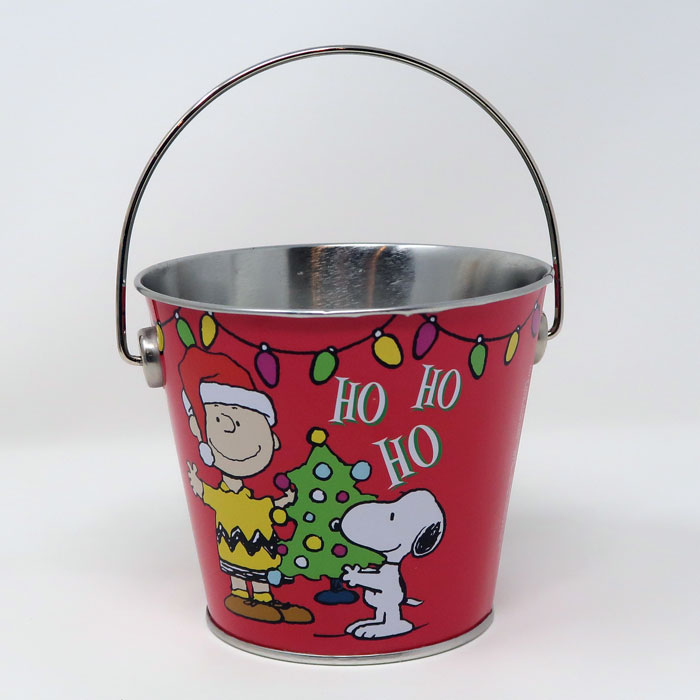 Charlie Brown & Snoopy Christmas Bucket - ShopCollectPeanuts.com