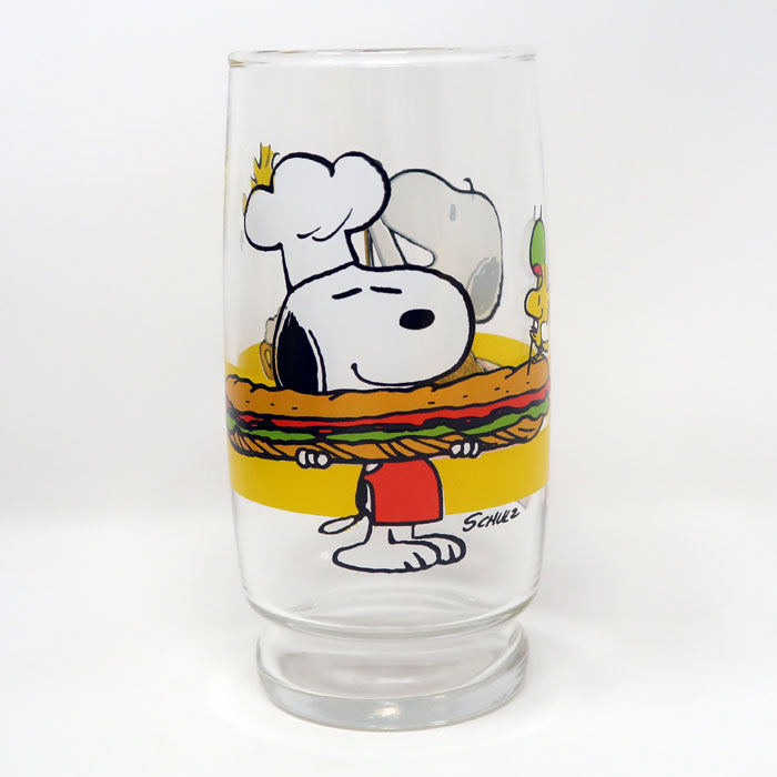 Snoopy & Woodstock Sandwich, Spaghetti Glass - ShopCollectPeanuts.com