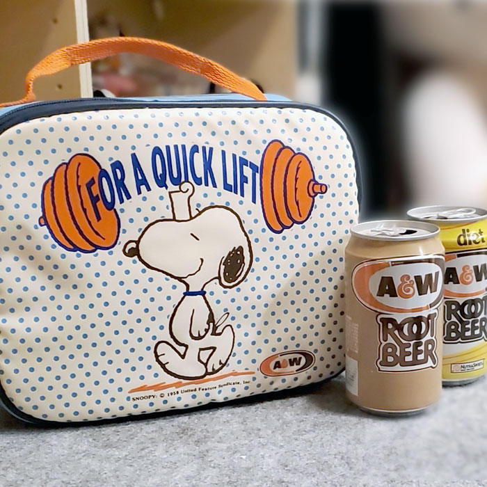 Snoopy A&W Root Beer Can Banks - CollectPeanuts.com