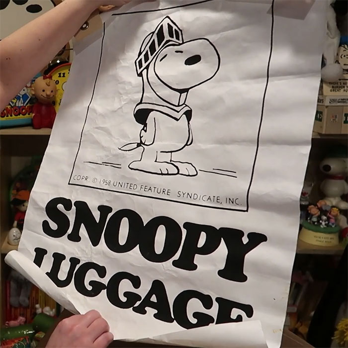 Find of the Week - Snoopy Luggage Advertisement Poster - CollectPeanuts.com