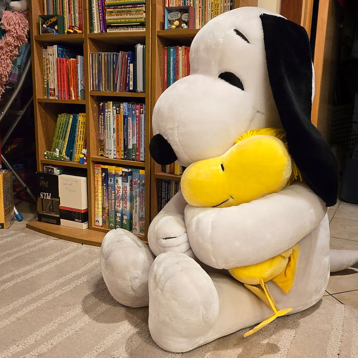 Giant Snoopy Hugging Woodstock Plush Pair - ShopCollectPeanuts.com