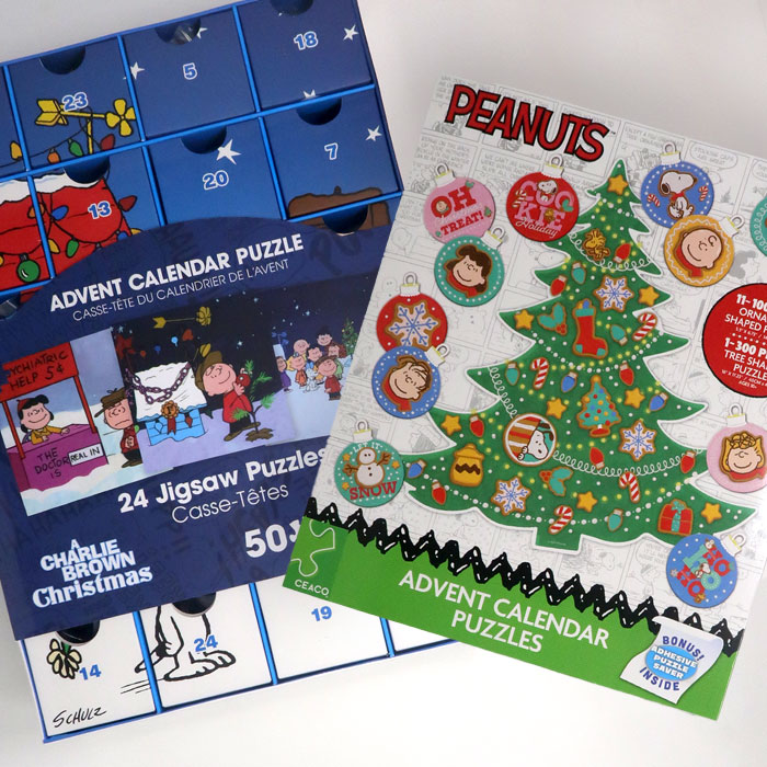 Christmas Peanuts Advent Calendar Puzzles - Review - CollectPeanuts.com