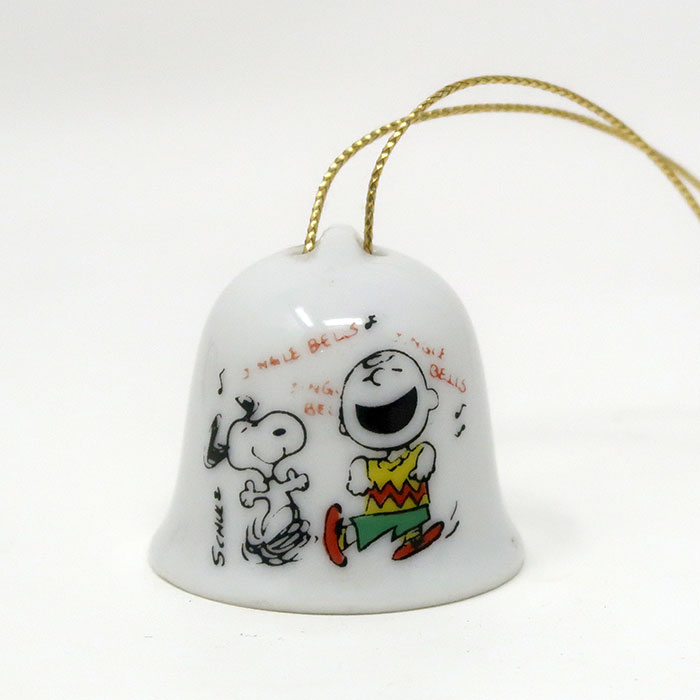 Snoopy and Charlie Brown Mini Bell Ornament - ShopCollectPeanuts.com