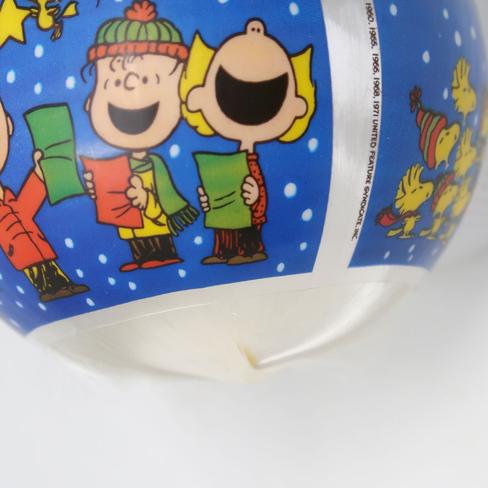 Peanuts Gang Caroling Satin Ball Christmas Ornament ...